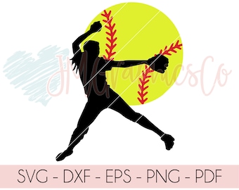Softball svg | Etsy