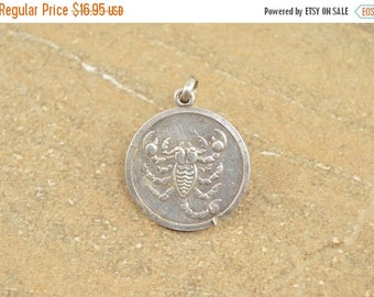 Scorpio zodiac sign Copper artgreen patina Scorpion