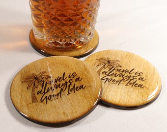 Quote coasters | Etsy