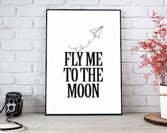 Fly me to the moon | Etsy