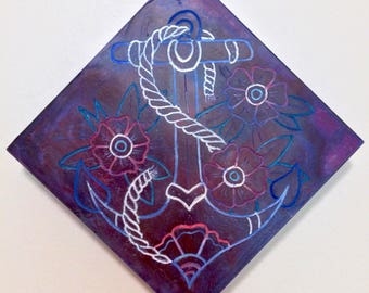 Anchor painting | Etsy