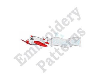 Airplane machine embroidery design Instant Download