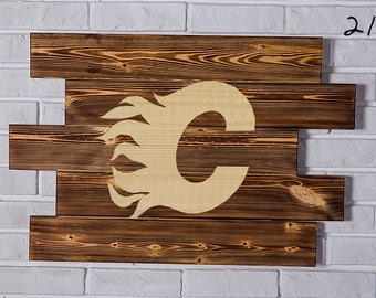 Calgary flames | Etsy
