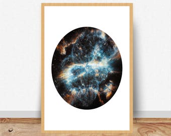 Set of 3 Hubble Telescope Space Prints / Nebula Print / Galaxy