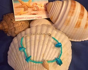 Sea shell bracelet | Etsy