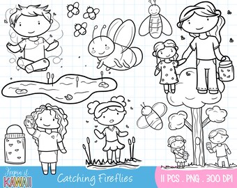 Firefly clipart | Etsy