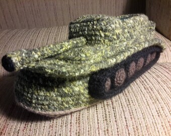 Tank slippers | Etsy