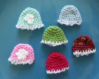 Crochet Pattern Crochet Mini Top Hats Pattern No. 033