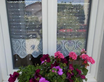 Curtain Crochet Pattern 1970s Livingroom Bedroom Kitchen