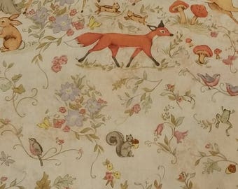 Woodland fabric | Etsy
