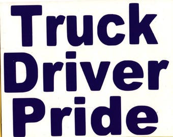 Truck driver decal | Etsy