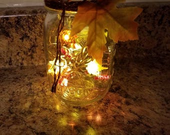 Fall mason jars | Etsy