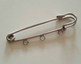 20pcs Silver Plated Iron SAFETY PIN brooch Length:59mm-C2793