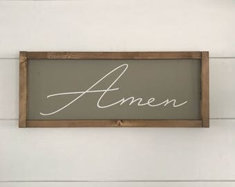 Amen sign | Etsy