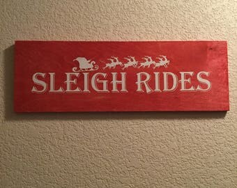 Sleigh ride sign | Etsy