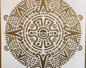 Aztec sun god | Etsy