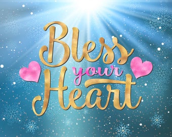 Bless your heart svg | Etsy