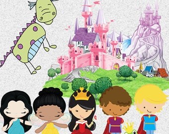 Fairytale clipart | Etsy
