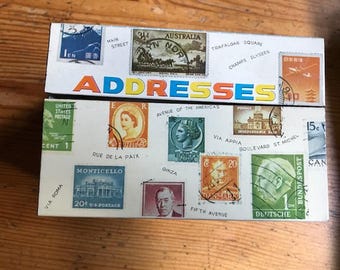 Address file box | Etsy
