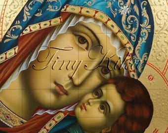 Virgin mary icon | Etsy