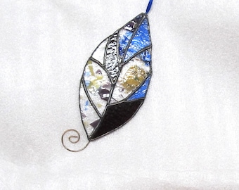 Leaf stained glass | Etsy