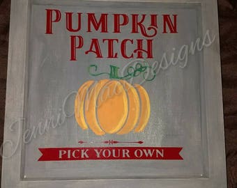 Pumpkin patch sign | Etsy