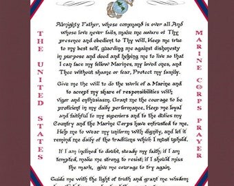 Marine prayer | Etsy