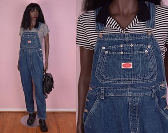 90s denim overalls | Etsy