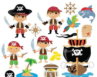 Pirate clipart pirates clip art eyepatch booty ship