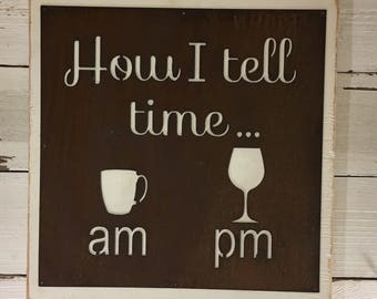 Am pm sign | Etsy