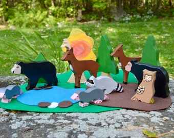 Woodland animal toy | Etsy