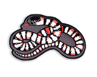 Snake Patch embroidered
