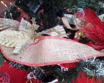 Burlap tree topper | Etsy