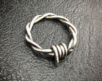 Barbed wire ring | Etsy