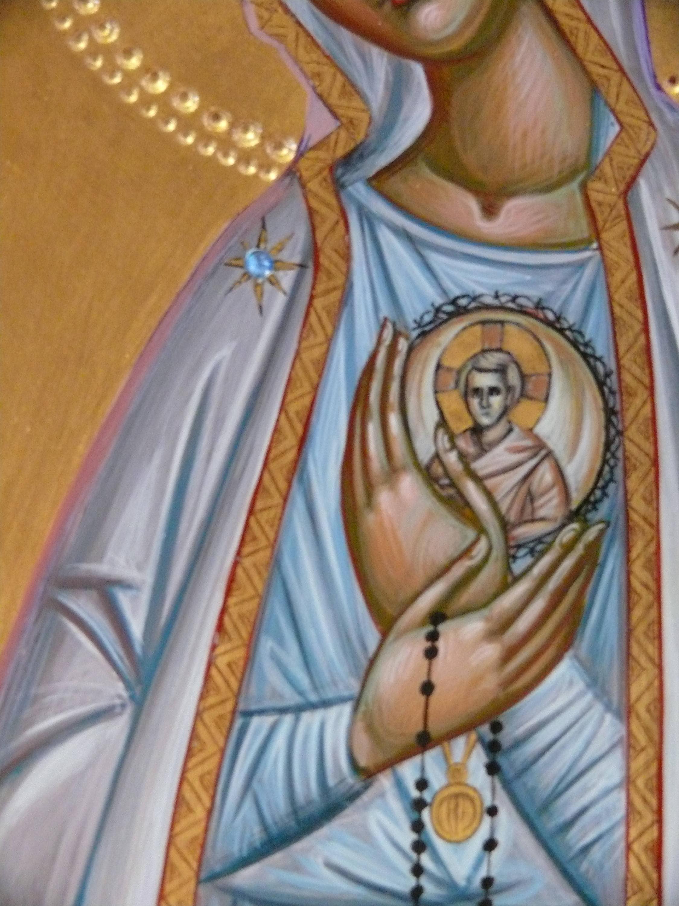 Icon of Our Lady of Fatima, Most Holy Theotokos, Byzantine, christian ...