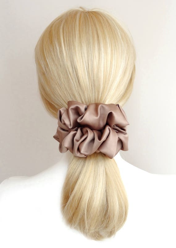 Satin Scrunchie Hair Scrunchies Ponytail Holder Big Large