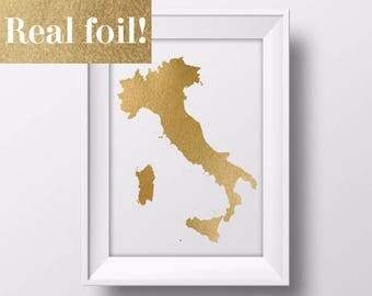 Italy map | Etsy