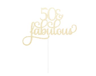 50 cake topper | Etsy