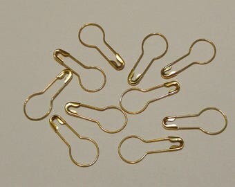 20pcs Antique Bronze Plated Iron SAFETY PIN brooch