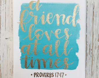 Proverbs 17 17 | Etsy