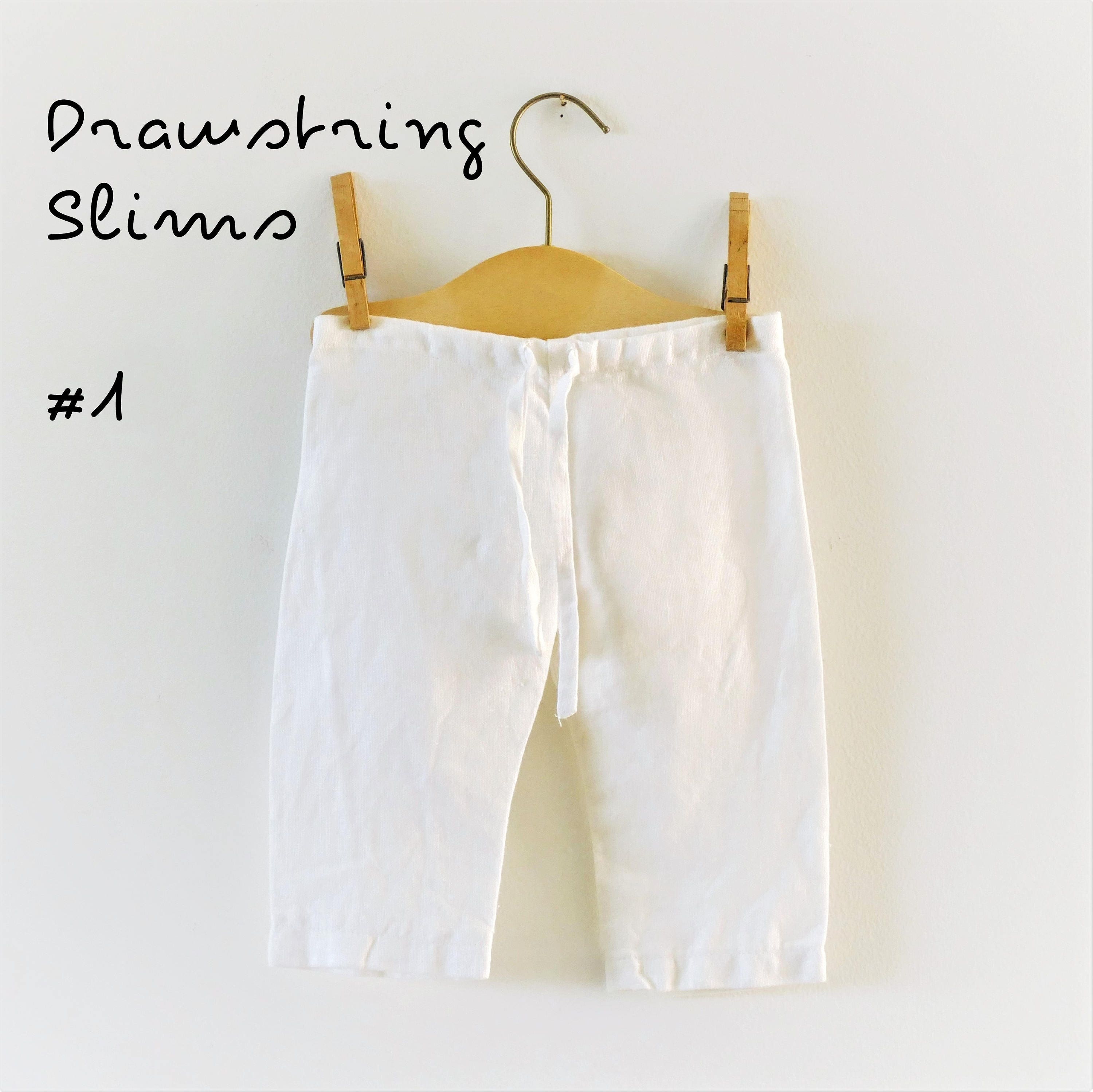 PDF Pattern Drawstring Slim Fit Pants With Pockets