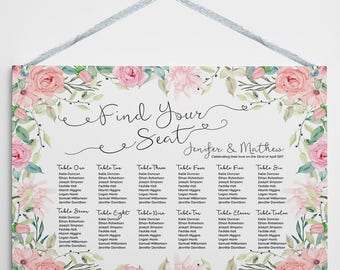 Wedding table plan | Etsy