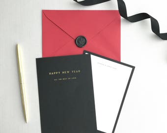 Happy new year card | Etsy