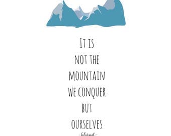 Mountain print | Etsy