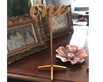 Gold table numbers | Etsy