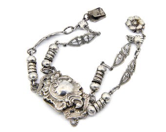 Repousse bracelet | Etsy