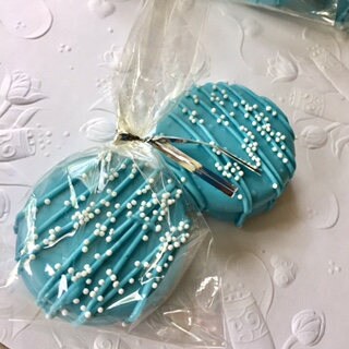 Blue Chocolate Covered Dipped Oreos Blue Dessert Buffet Baby