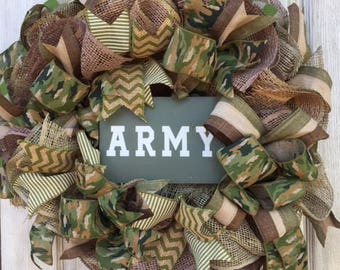 Army wreath | Etsy