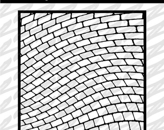 Brick stencil | Etsy