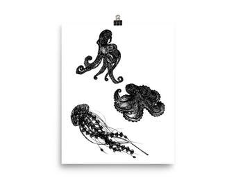 Natural Cuttlefish Iron on patch